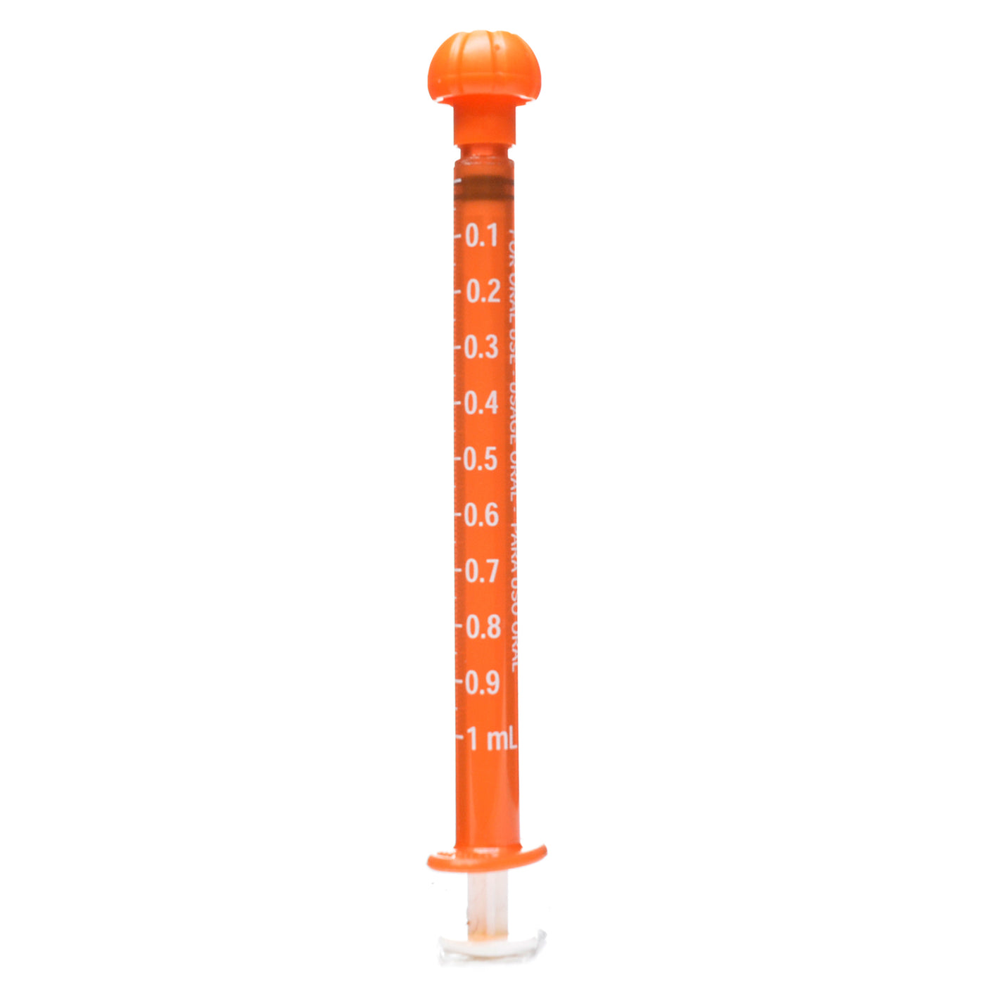 Syringes, Oral Dispensing (Amber w/ Orange Tip Caps, 1 mL) | SpecializedRx