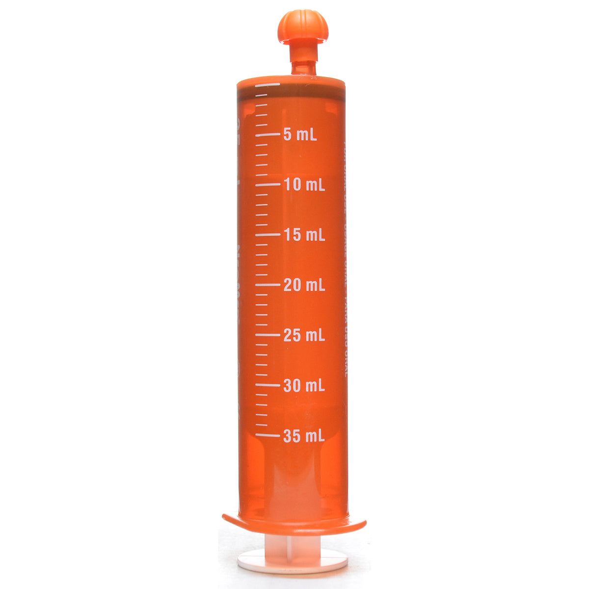 Syringes, Oral Dispensing (Amber w/ Orange Tip Caps, 35 mL) | SpecializedRx