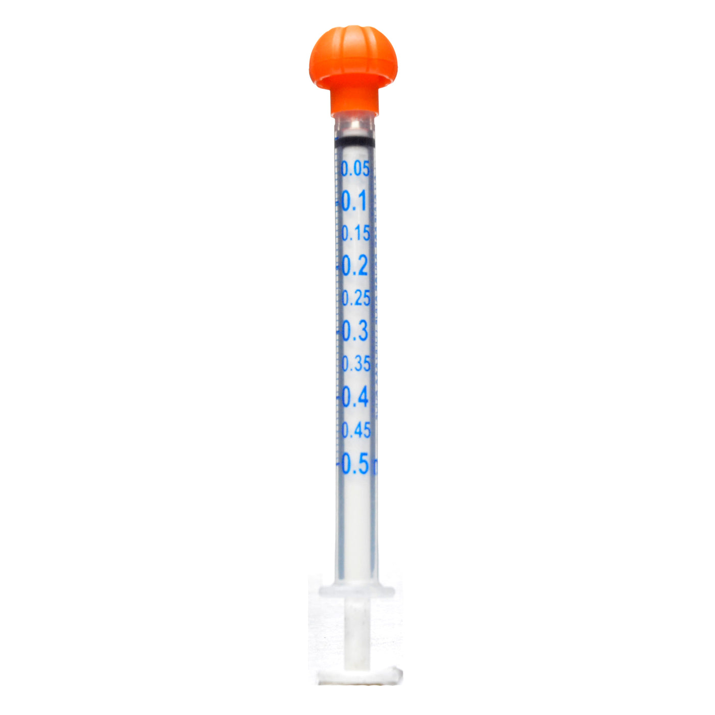 Syringes, Oral Dispensing (Clear w/ Orange Tip Caps, 0.5 mL ...